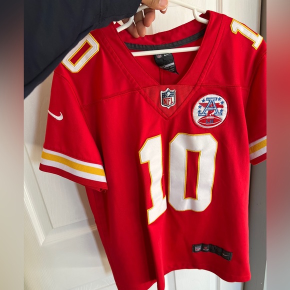 NFL | Tops | Nfl Red Jersey With Logo Patch Chiefs Hill Large A Lh ...